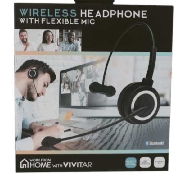 Office | New Vivitar Wireless Headphone With Flexible Mic | Poshmark